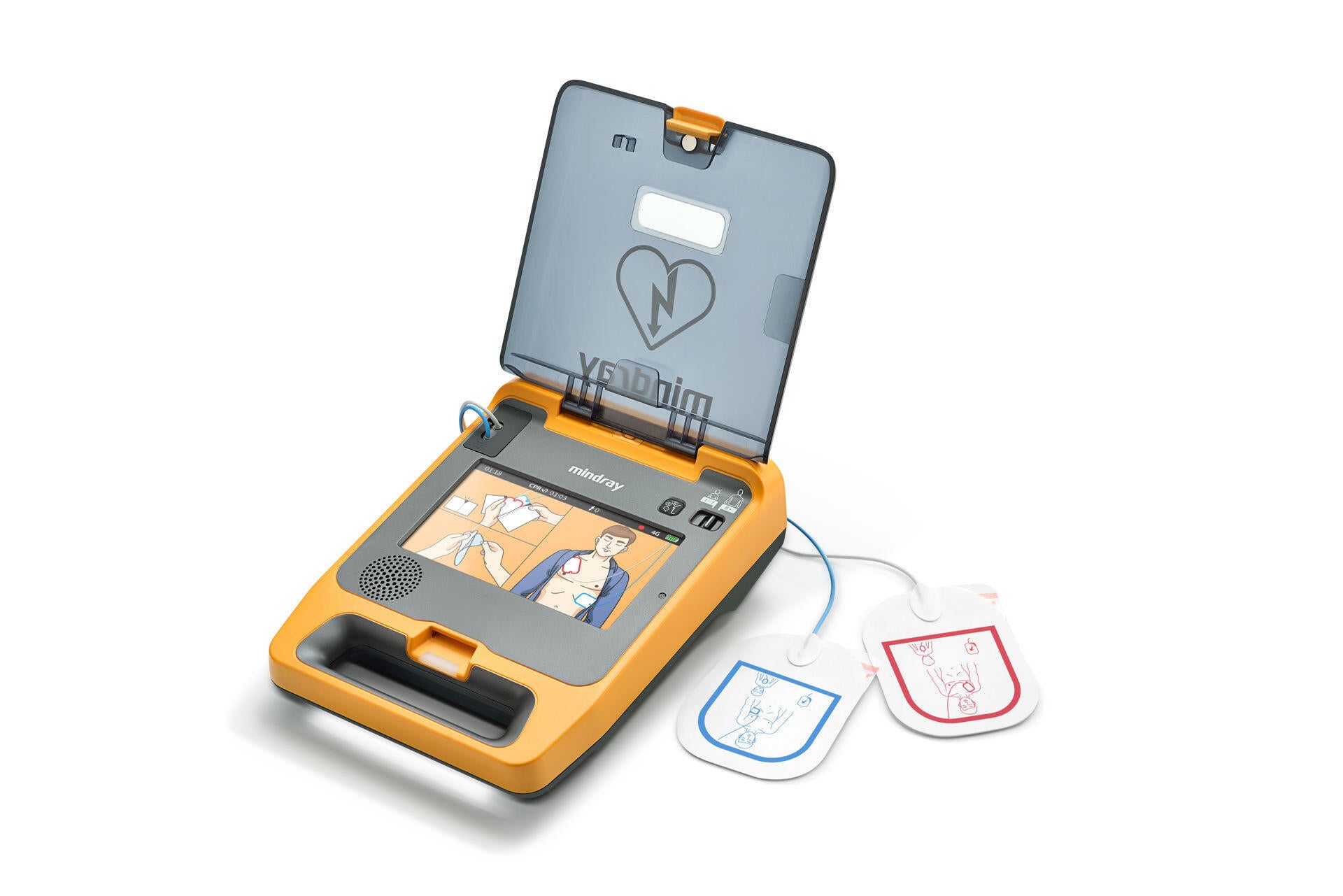 Mindray C2 Semi Automatic Defibrillator with DefibSafe 2 Heated Cabinet ...
