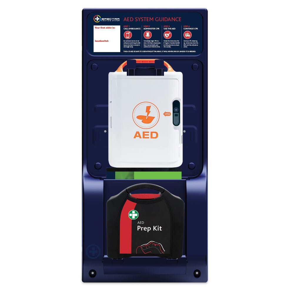 Spectra A16 AED System Semi Automatic Defibrillator & Prep Kit ...