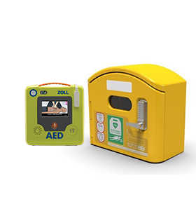 ZOLL AED 3 Fully Automatic Defibrillator & Defibcaddy Outdoor Heated L ...