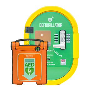 Power Heart G5 Fully Automatic Defibrillator and External Locked Cabin ...