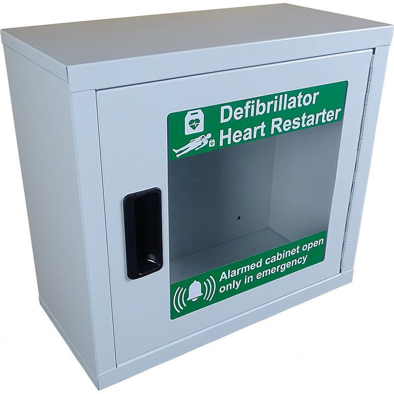 Universal AED Indoor Defibrillator Cabinet with Alarm — Defib4Life Ltd