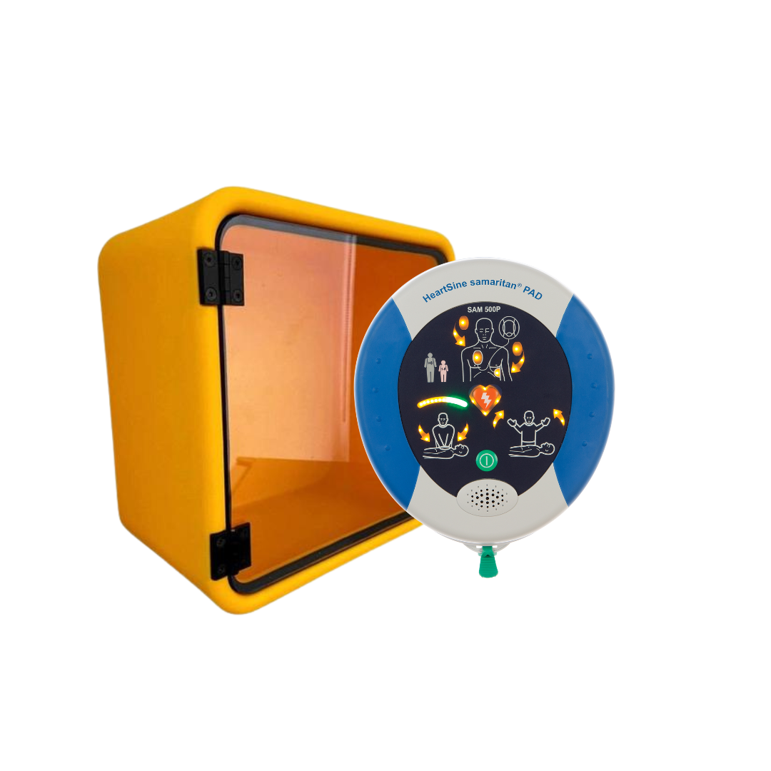 Heartsine 500P Semi Automatic Defibrillator & Indoor Incaddy Unlocked ...