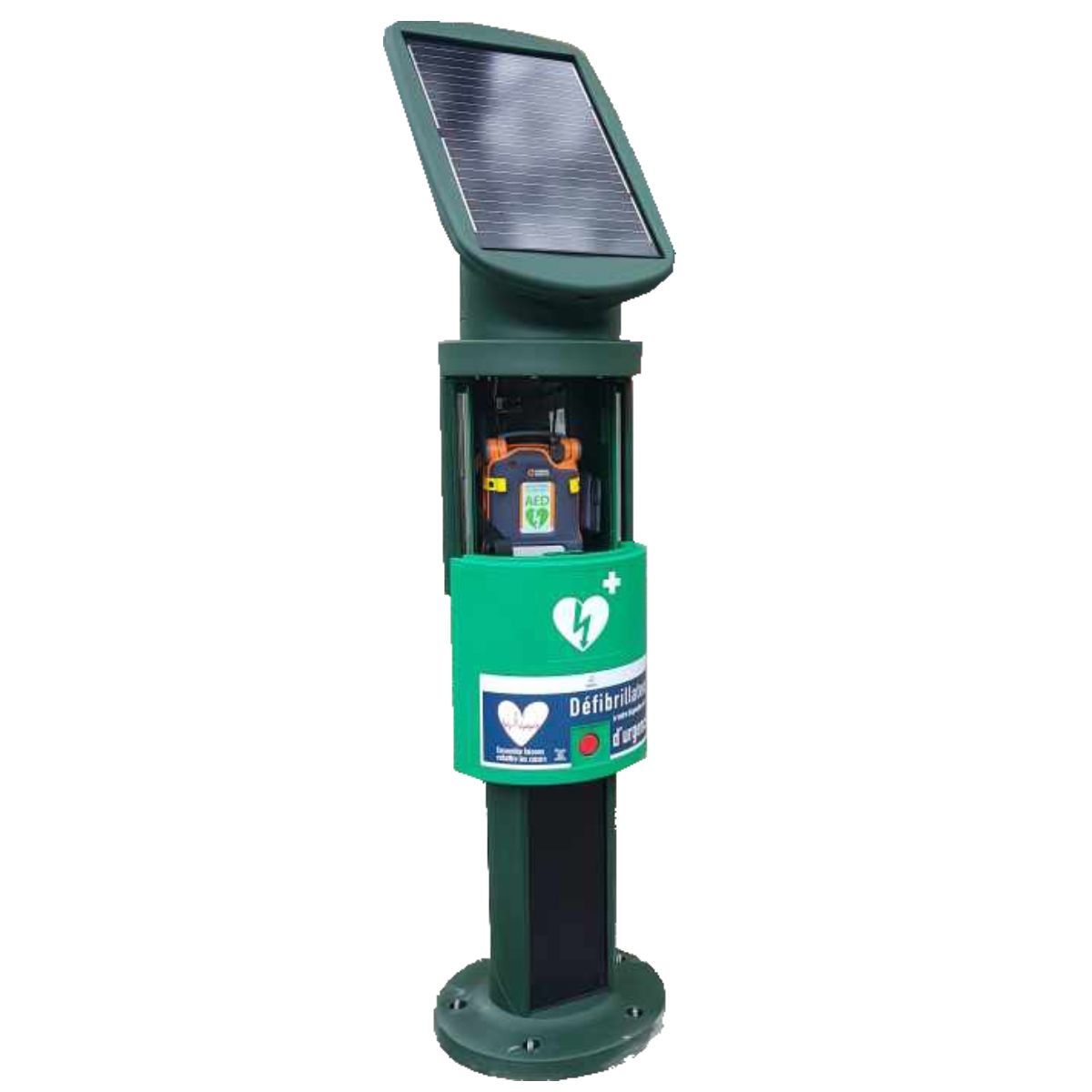 AIVIA Solo Standalone Solar Powered Outdoor Defibrillator Cabinet ...