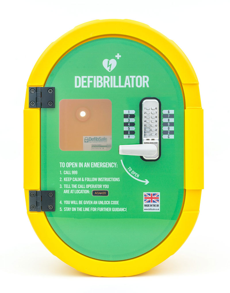 DefibSafe 2 Locked AED External Heated Defibrillator Cabinet ...