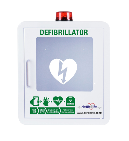 Indoor Defibrillator Cabinet White with Alarm & Strobe Light suitable ...