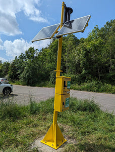 Solar & Wind Powered AED Defibrillator Cabinet with optional full remo ...